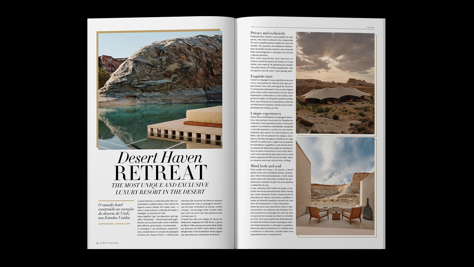 Lifestyle Mag ft. Anine Bing | Magazine Design by Bruna Faccin on Dribbble