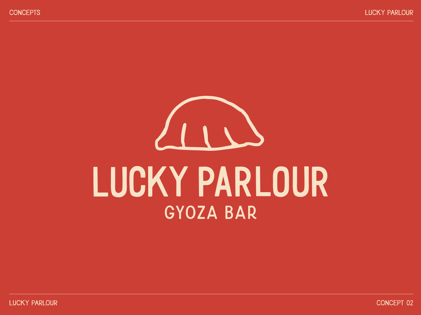 Concepts for a Japanese Gyoza Bar in NYC - Lucky Parlour by Ulysses Design Co on Dribbble
