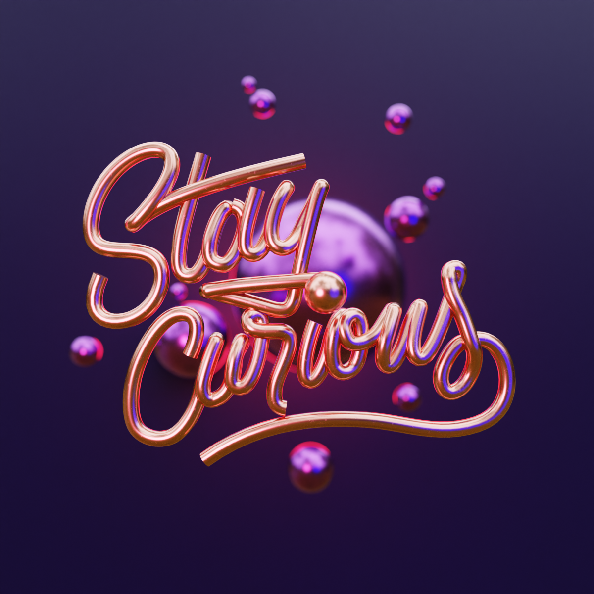 Polygon Runway: 3D Lettering - Episode 2, Stay Curious by Hannah Jaeger ...