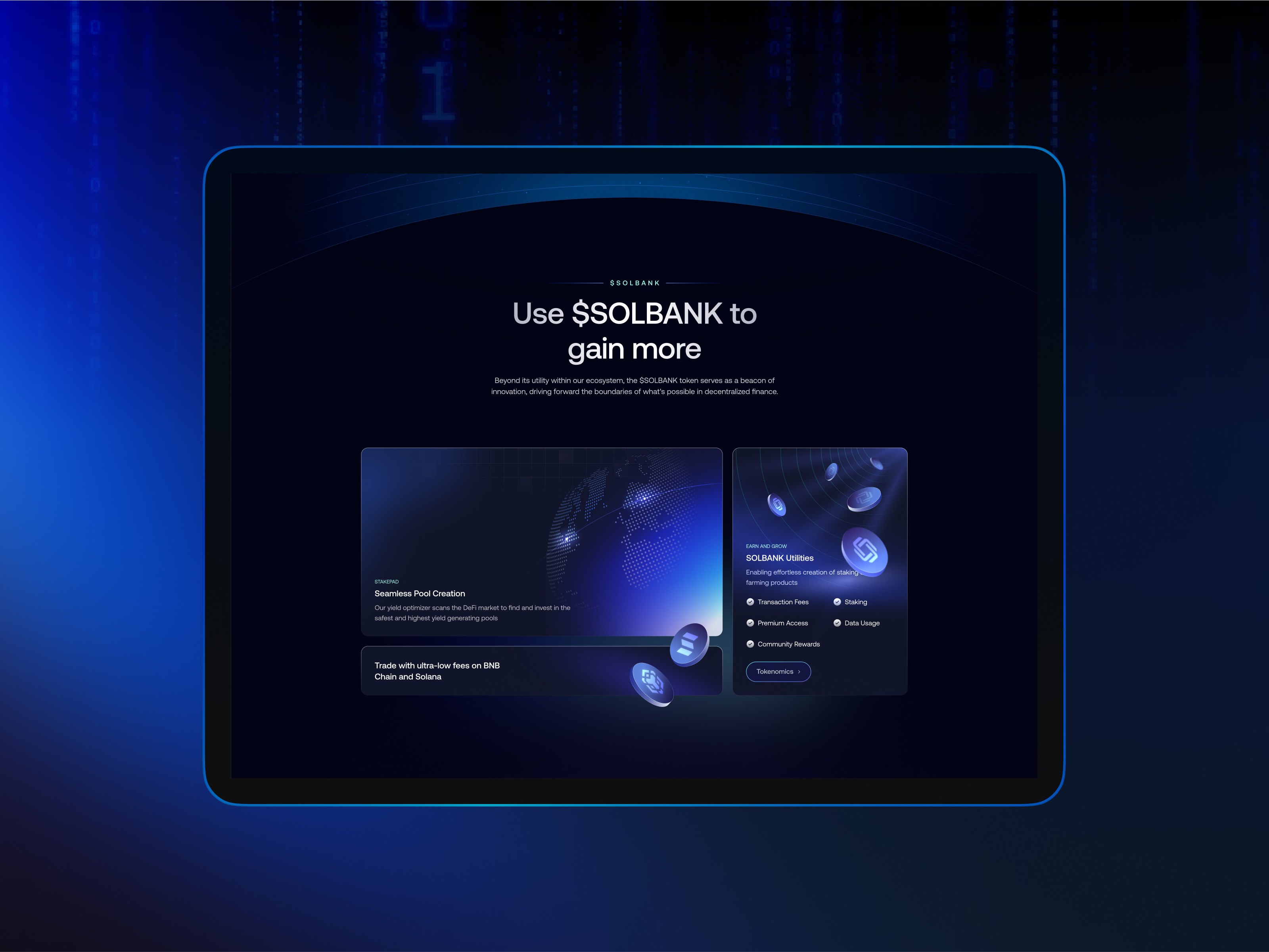 SolBank - DeFi Banking Platform by Vũ Ngọc Khánh on Dribbble