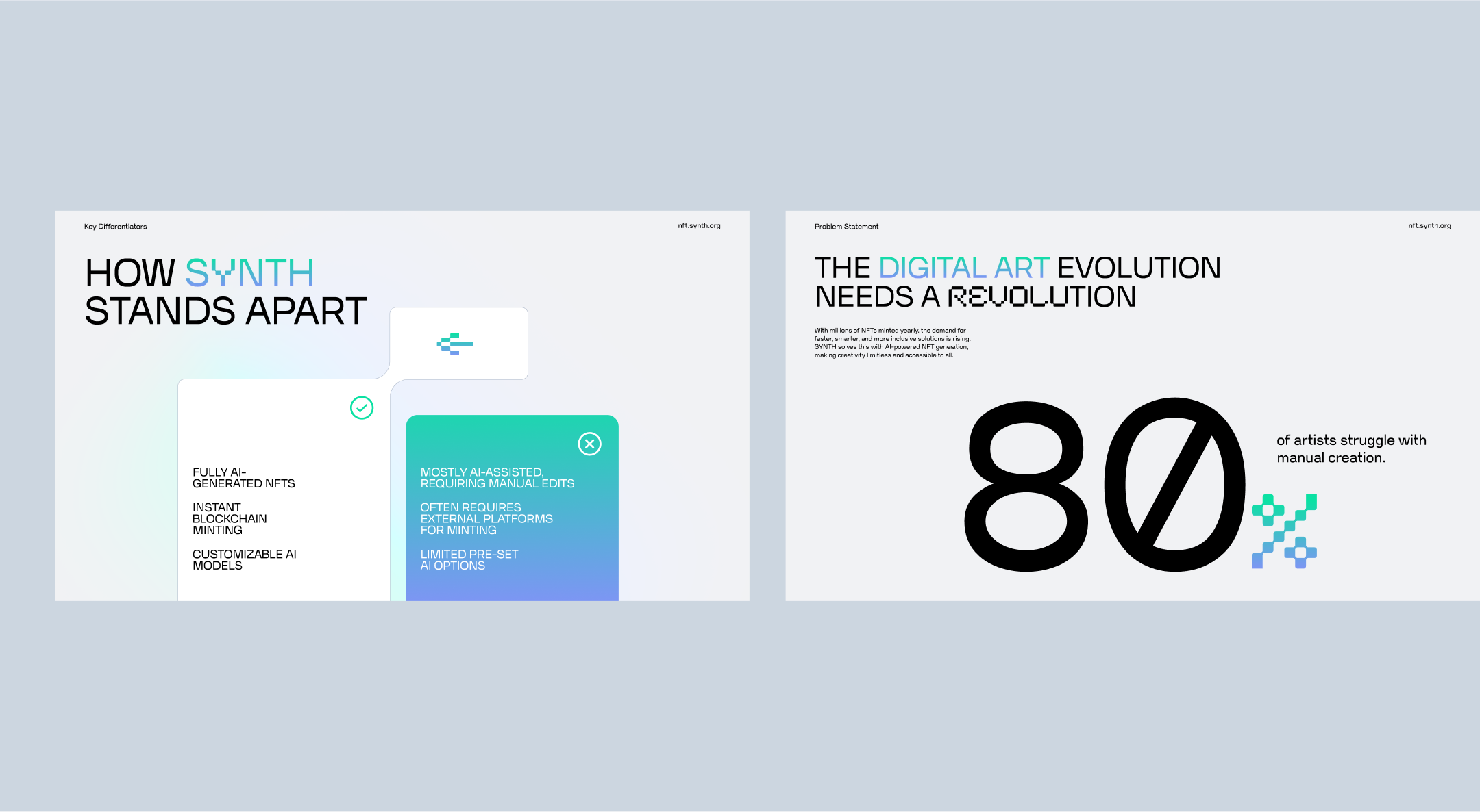 SYNTH : AI Driven NFT Minting - Pitchdeck by SlabPixel Designer for ...