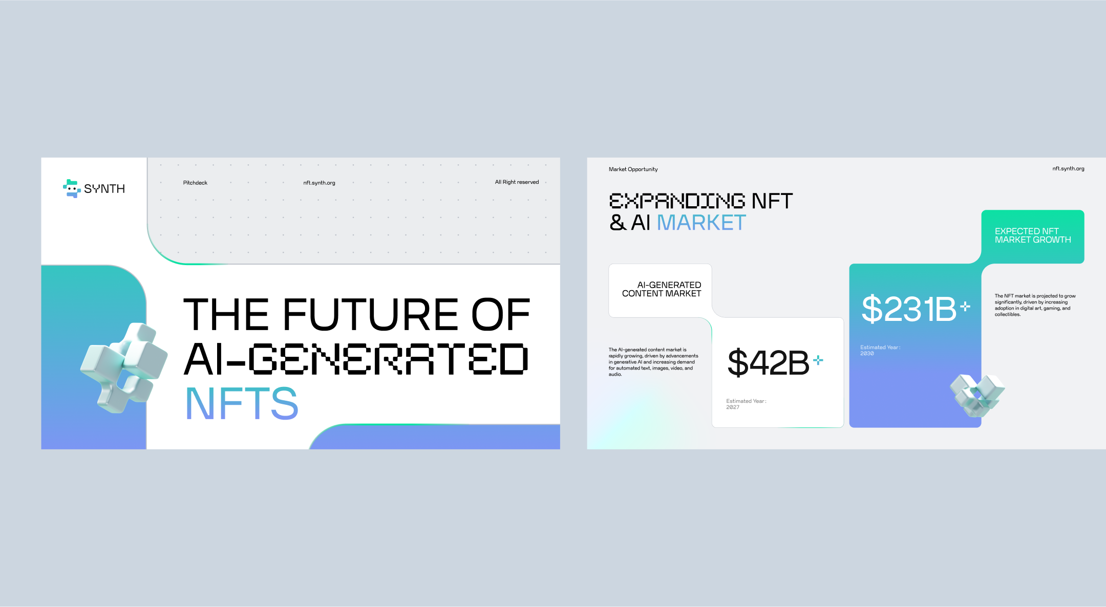 SYNTH : AI Driven NFT Minting - Pitchdeck by SlabPixel Designer for ...