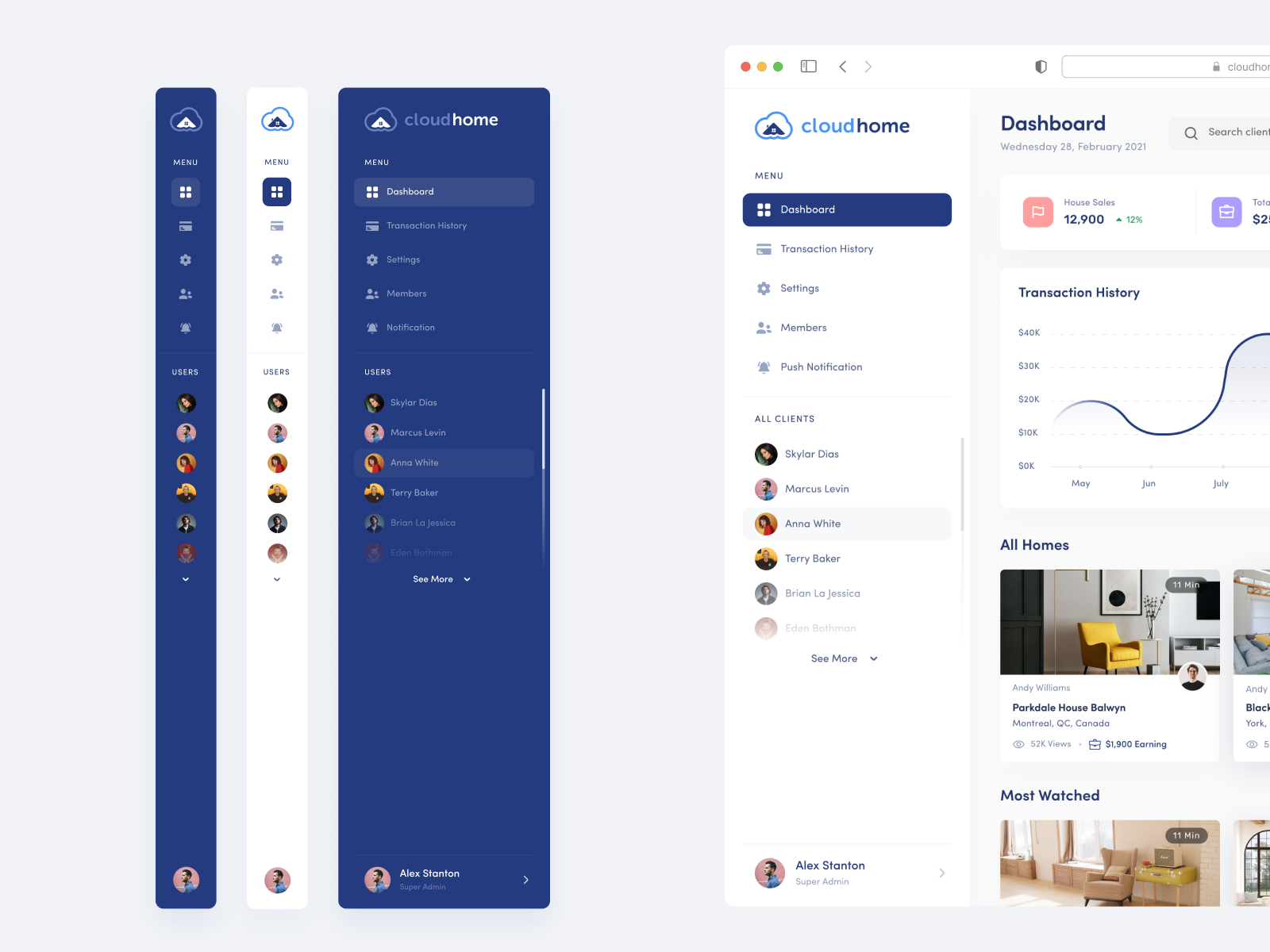 Cloud Home - Find Your Dream Home by Bhavik Narigara on Dribbble