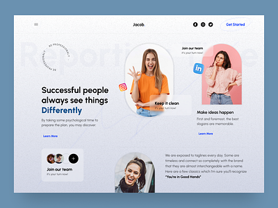 Hero Section Design by IndiaNIC Infotech on Dribbble