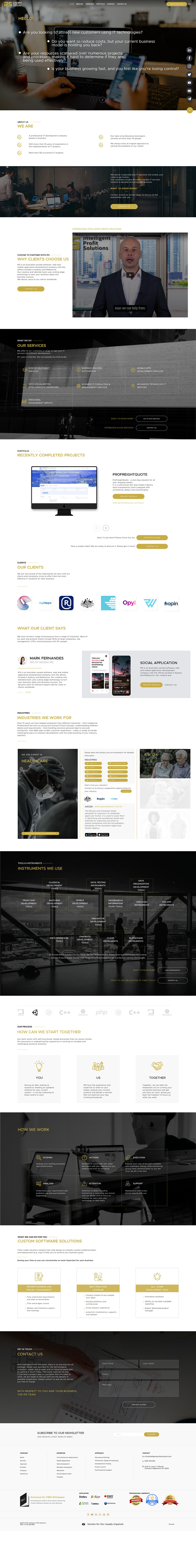 Intelligent Profit Solutions by Sunil Rana on Dribbble