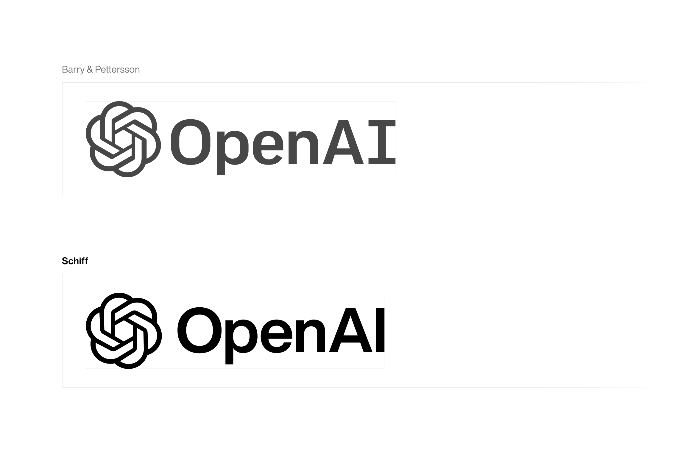 OpenAI logo redesign by Eli Schiff on Dribbble