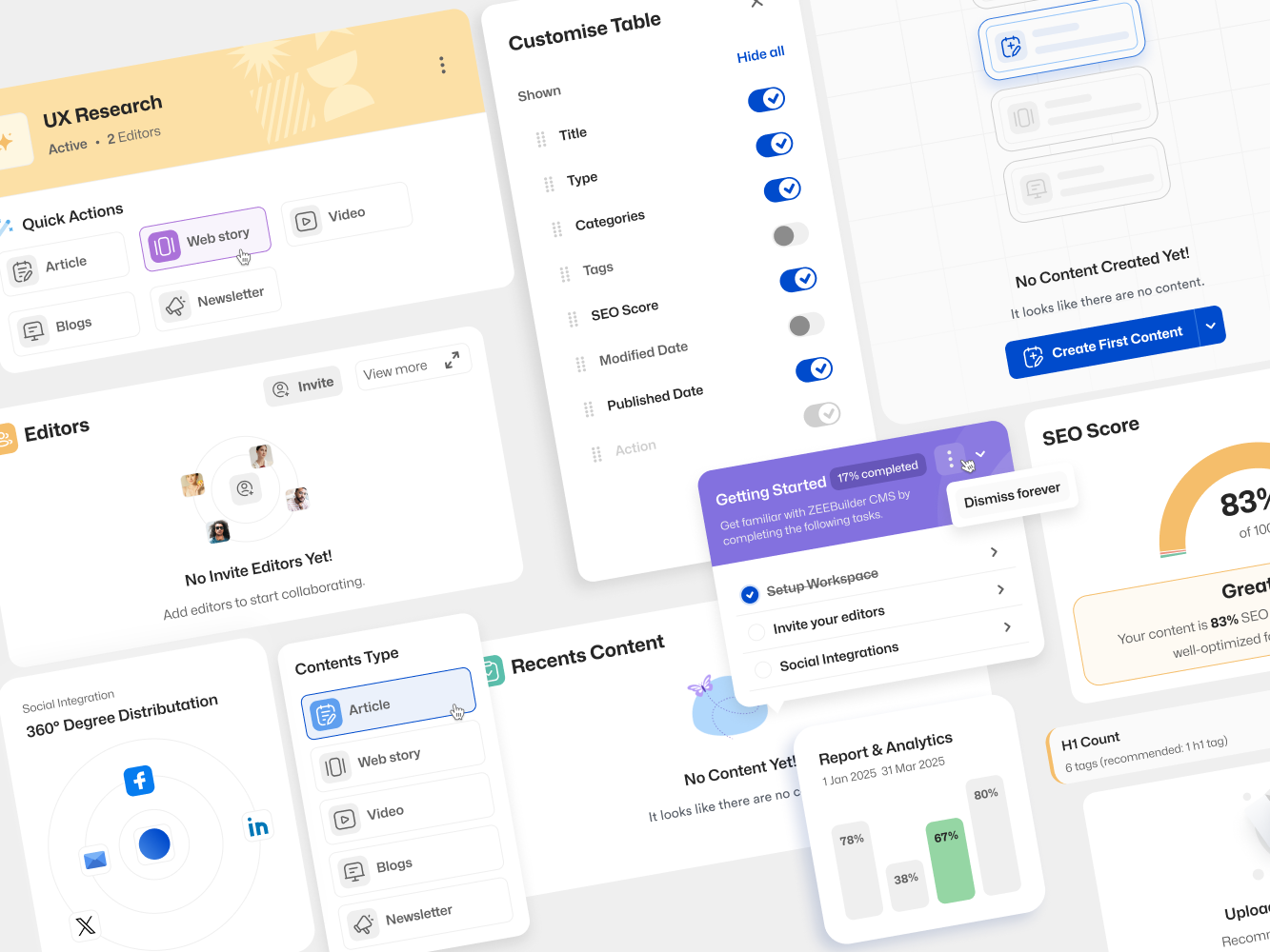 CMS: Widgets & Components by Sachin Daksh on Dribbble