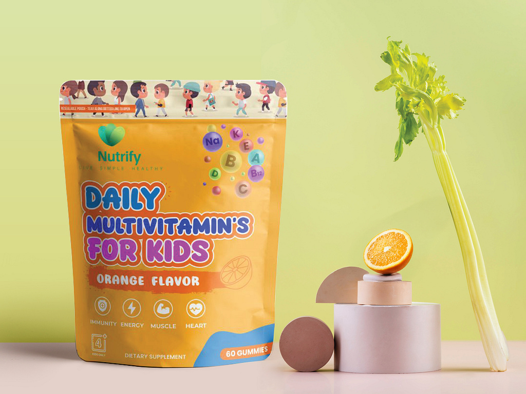 Daily Multivitamins for Kids pouch packaging design by Rasel Ahmed on ...