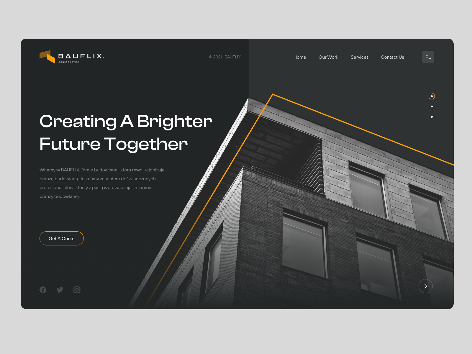 Construction Website UI by Mykyta on Dribbble