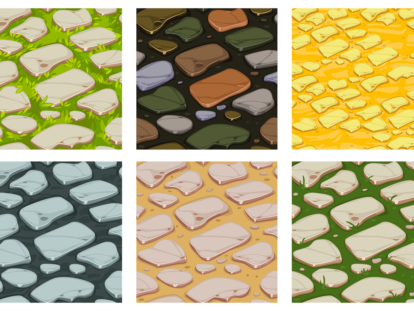 Seamless textures for game by Iryna Melnychenko on Dribbble