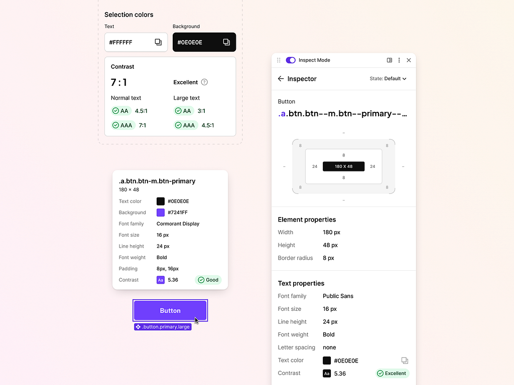 CSS Peeper – Inspector by Dawid Młynarz on Dribbble