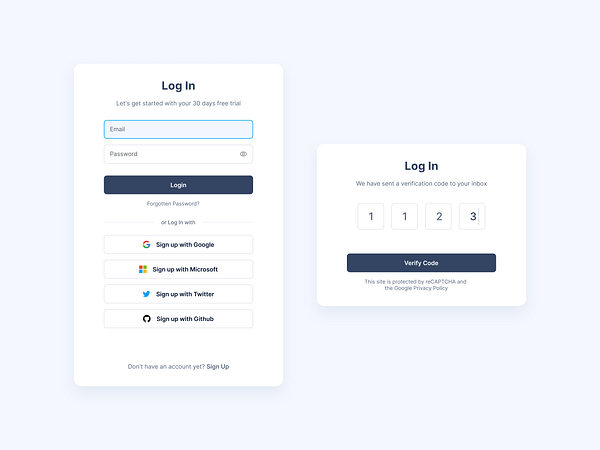 Log In by Dmitry Sergushkin on Dribbble