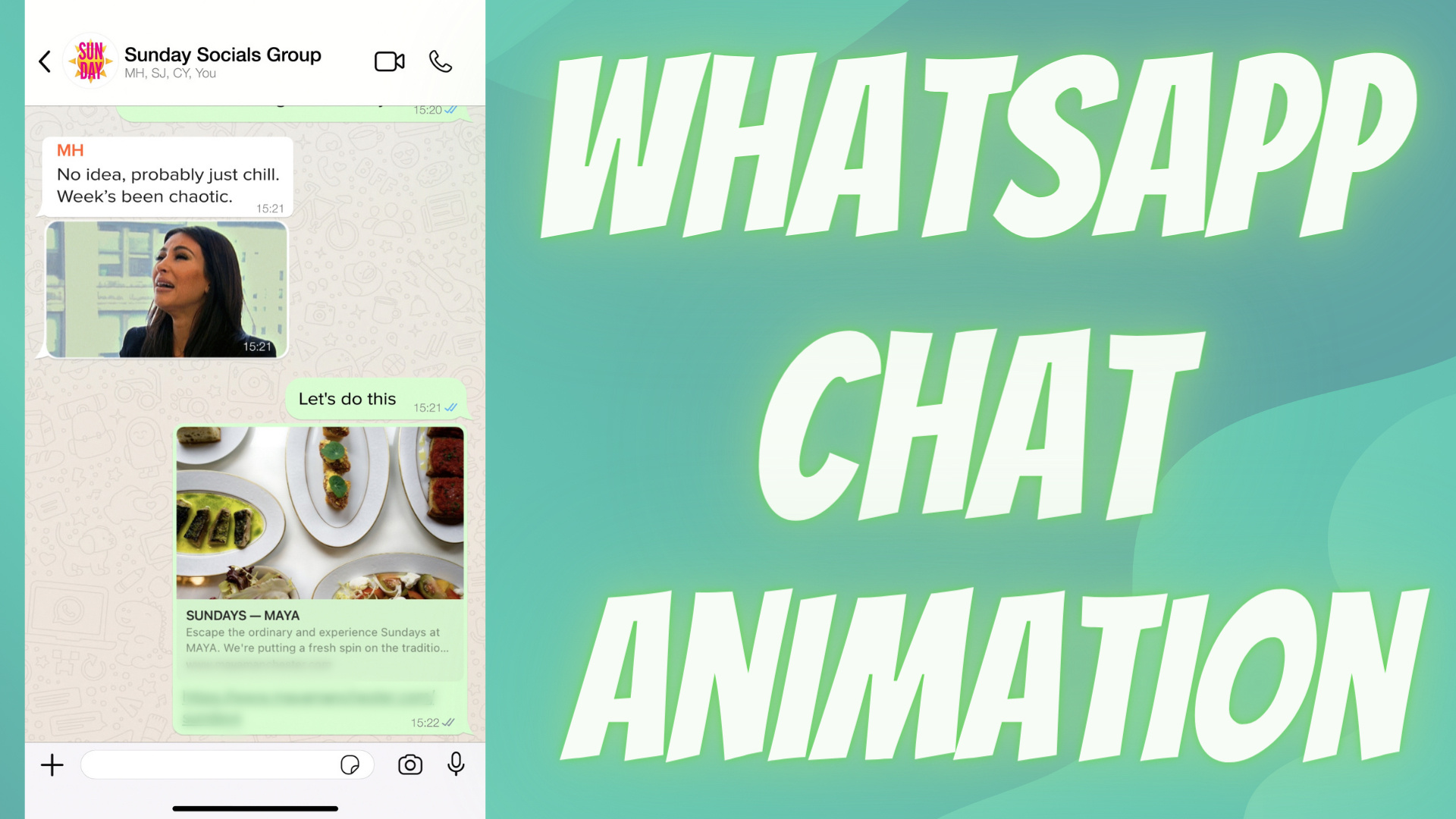Custom WhatsApp Group Chat Animation by W1sdom Prod. on Dribbble