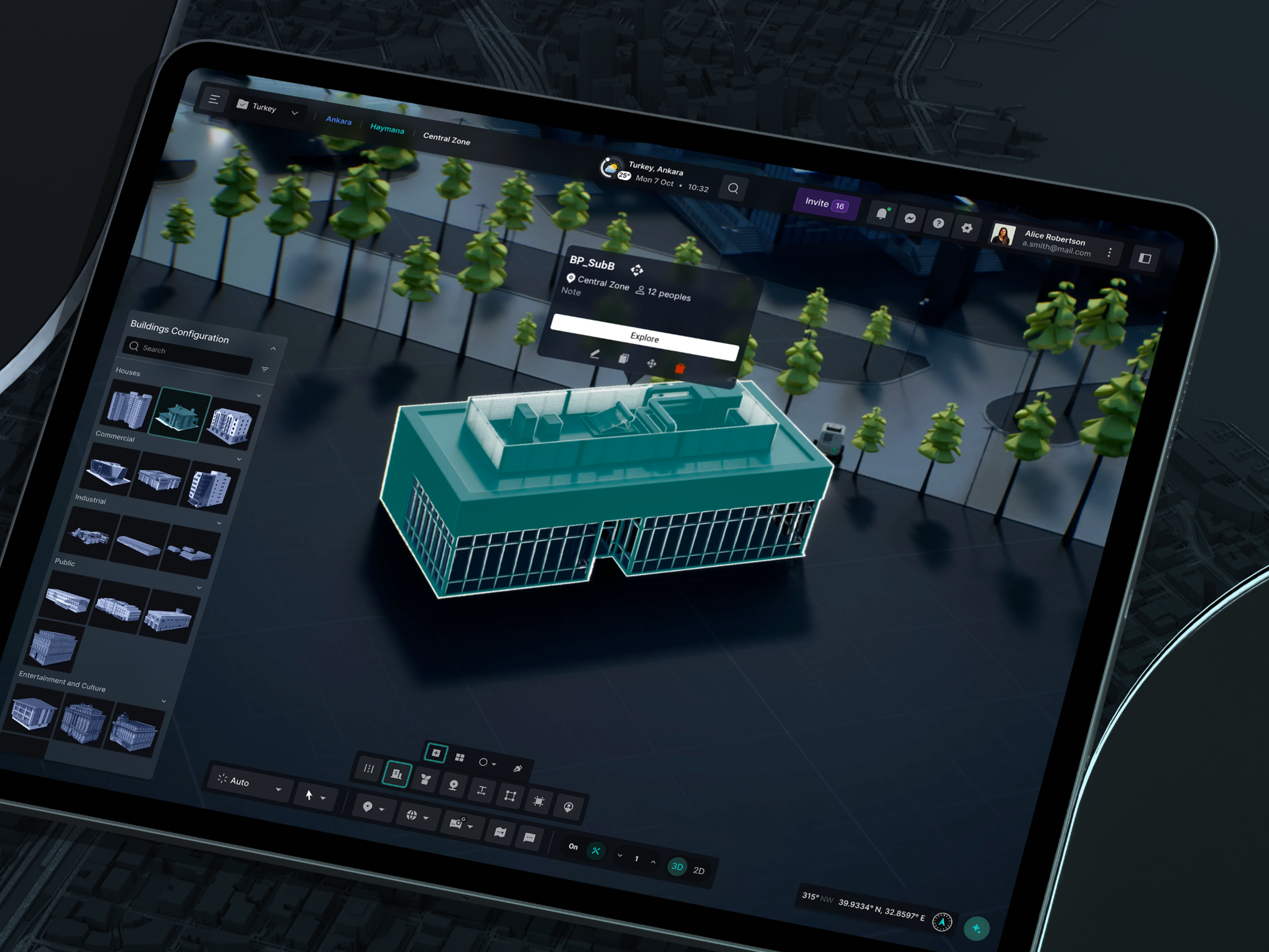 City Editor Real Time Data Interface by George Railean on Dribbble