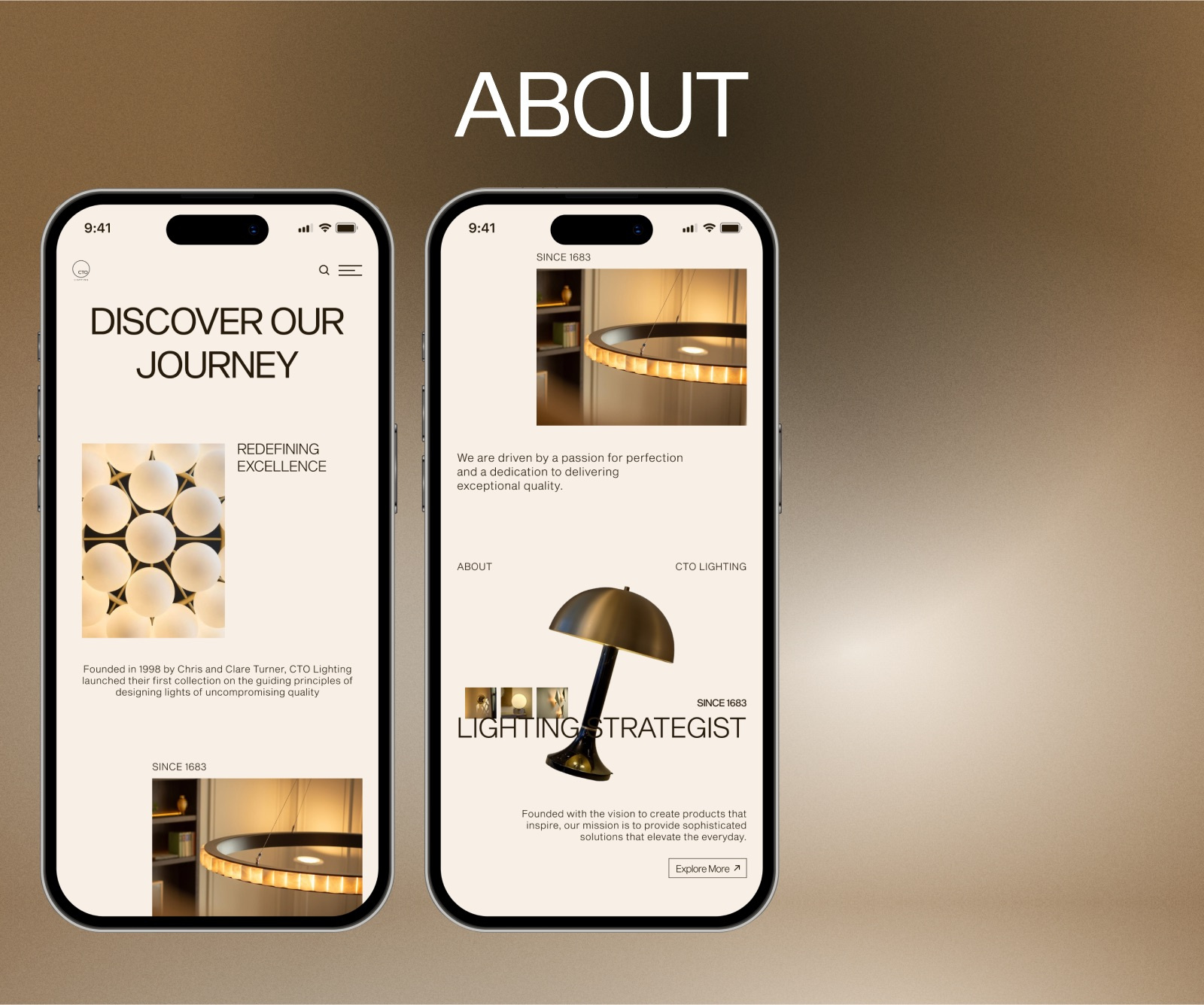 CTO - Timeless Lighting Company Website Design Mobile Responsive by LAIN UI/UX for LAIN DESIGN ...