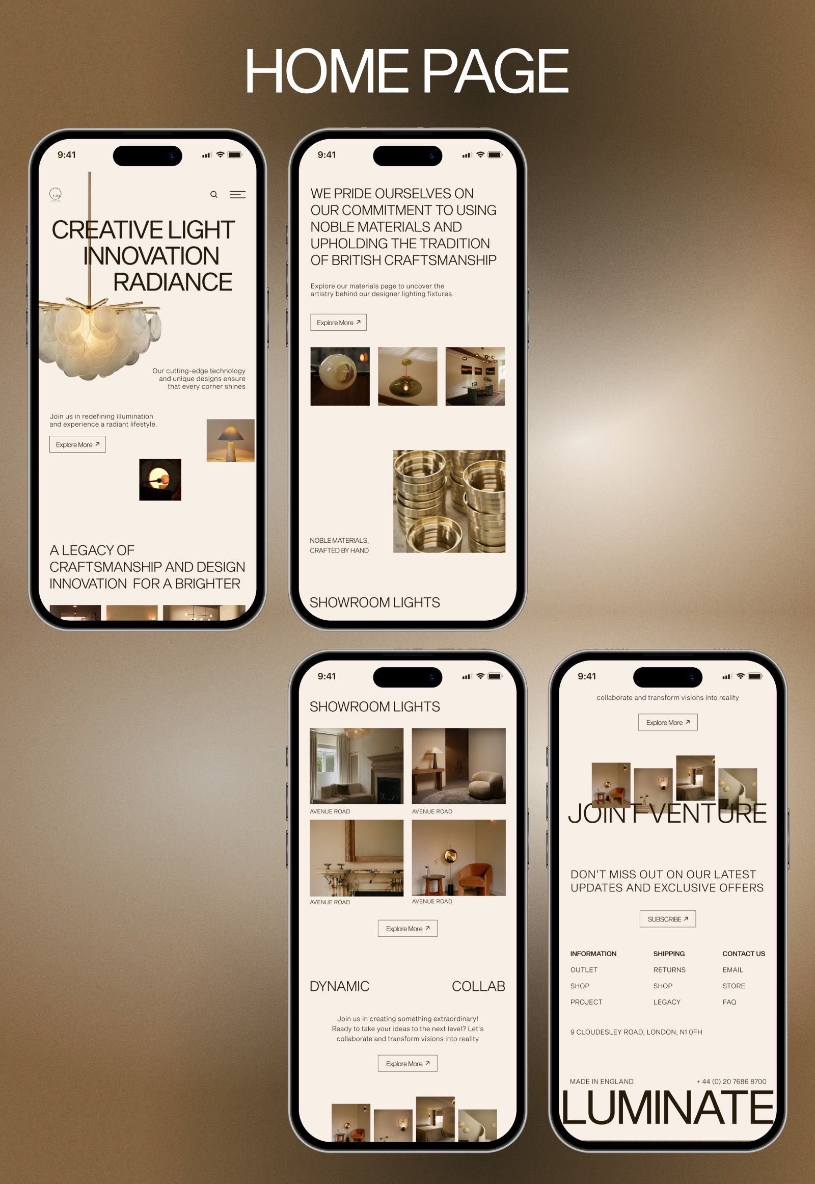 CTO - Timeless Lighting Company Website Design Mobile Responsive by LAIN UI/UX for LAIN DESIGN ...