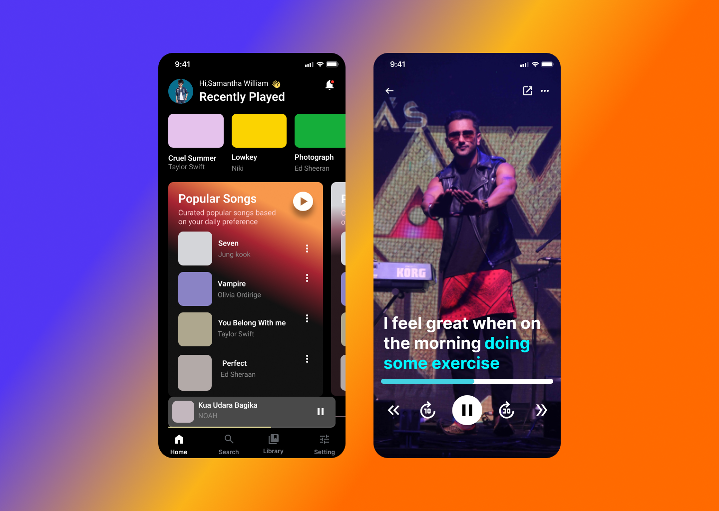 Music App Design by Farhan Anwar on Dribbble