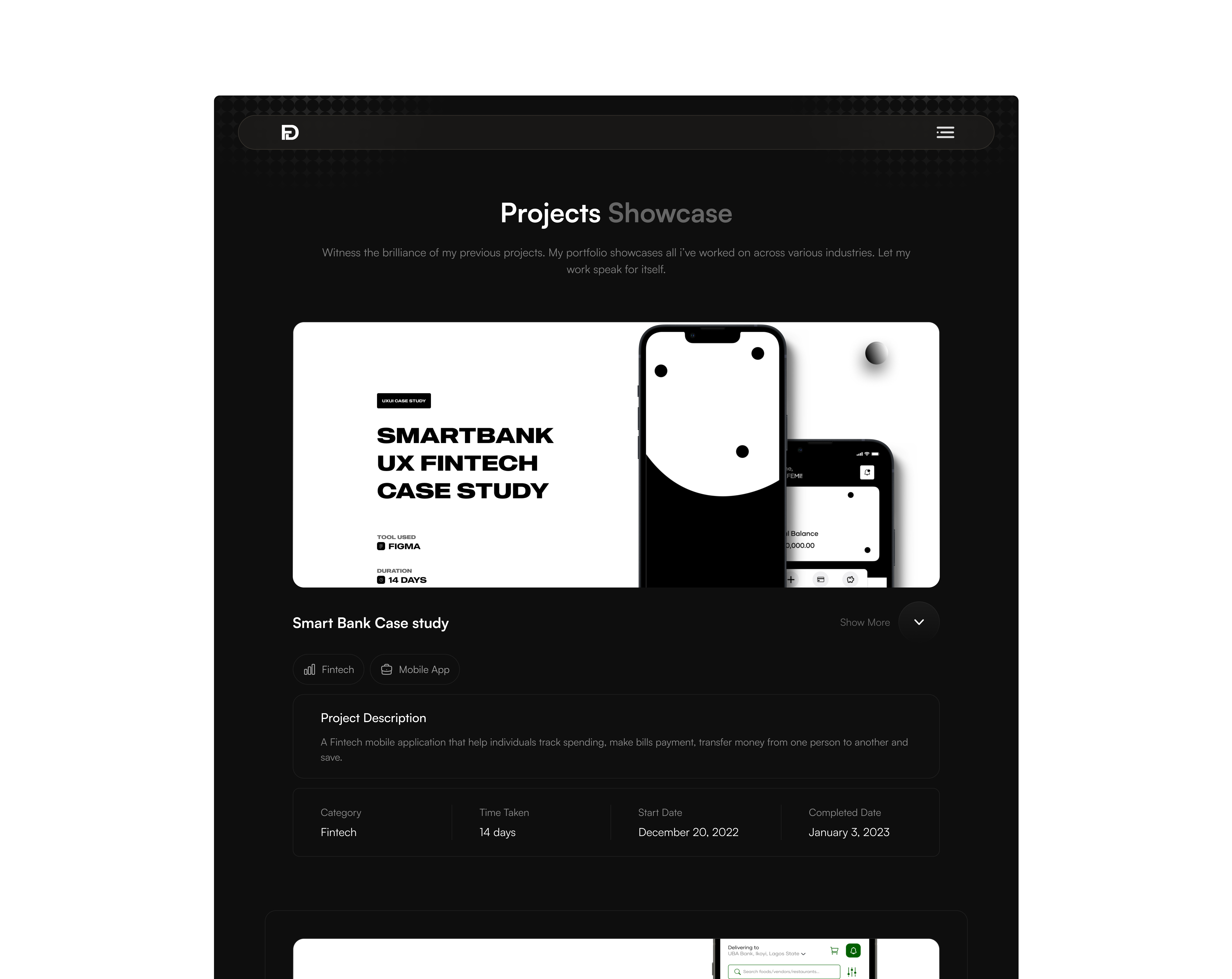Portfolio Website UI Design by Oluwatobi Oluwafemi on Dribbble