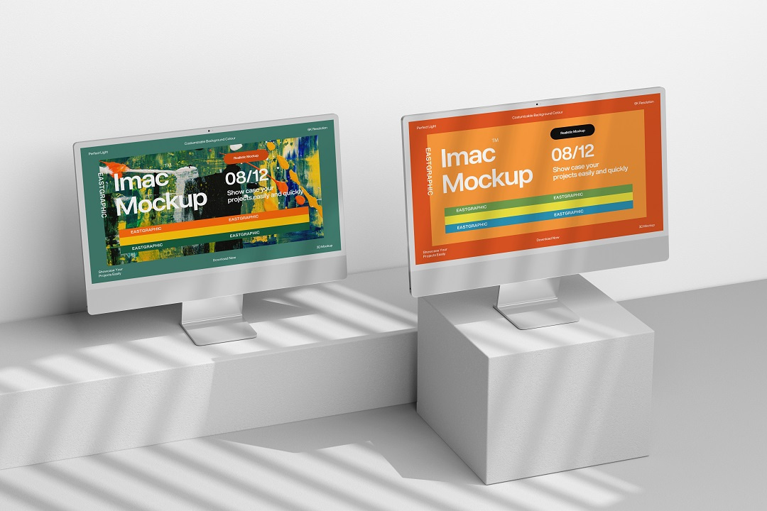 Natural Shadow Imac Mockups by Dens Creative on Dribbble