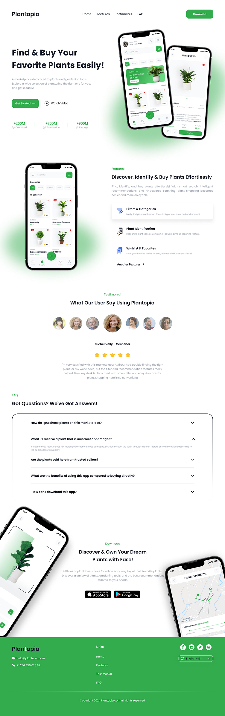 Landing Page For Promotion Apps Marketplace by pivott on Dribbble