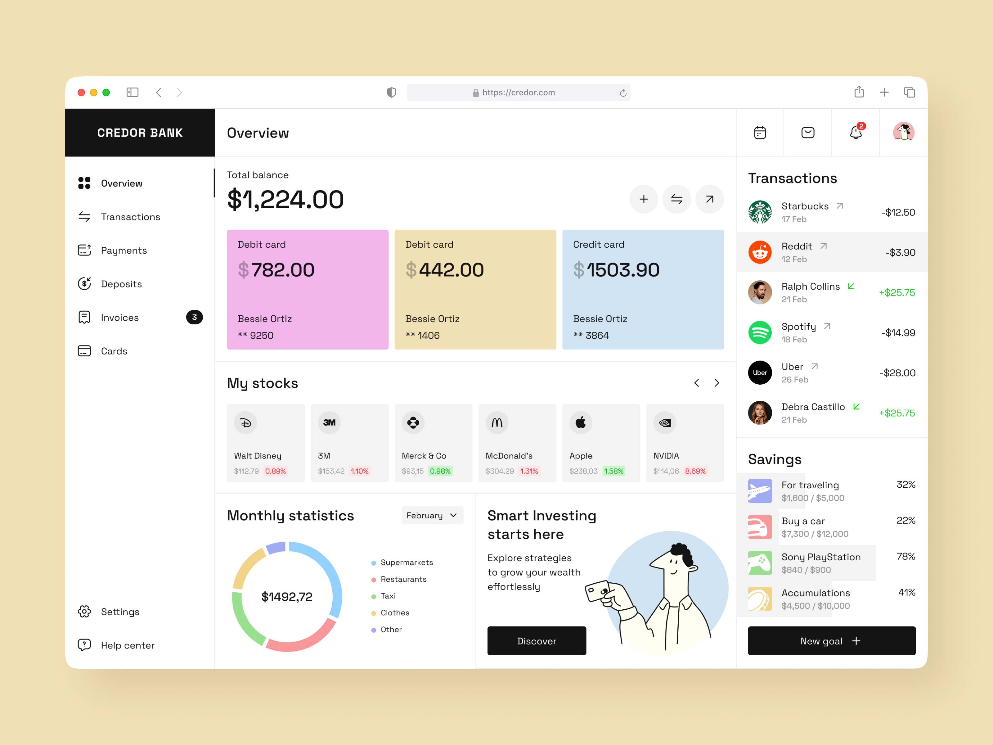 Fintech Web App by Ronas IT | UI/UX Team on Dribbble