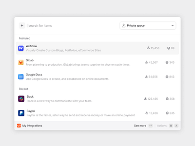 Stratis UI - Global Search by Monty Hayton on Dribbble