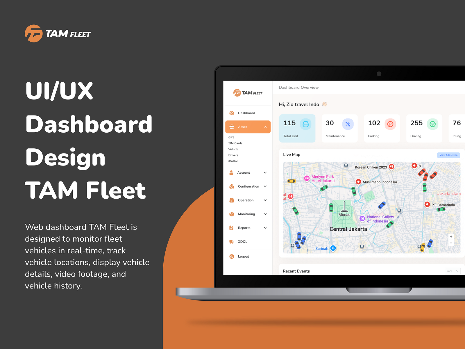 UI/UX Dashboard TAM Fleet by Dian Senage on Dribbble