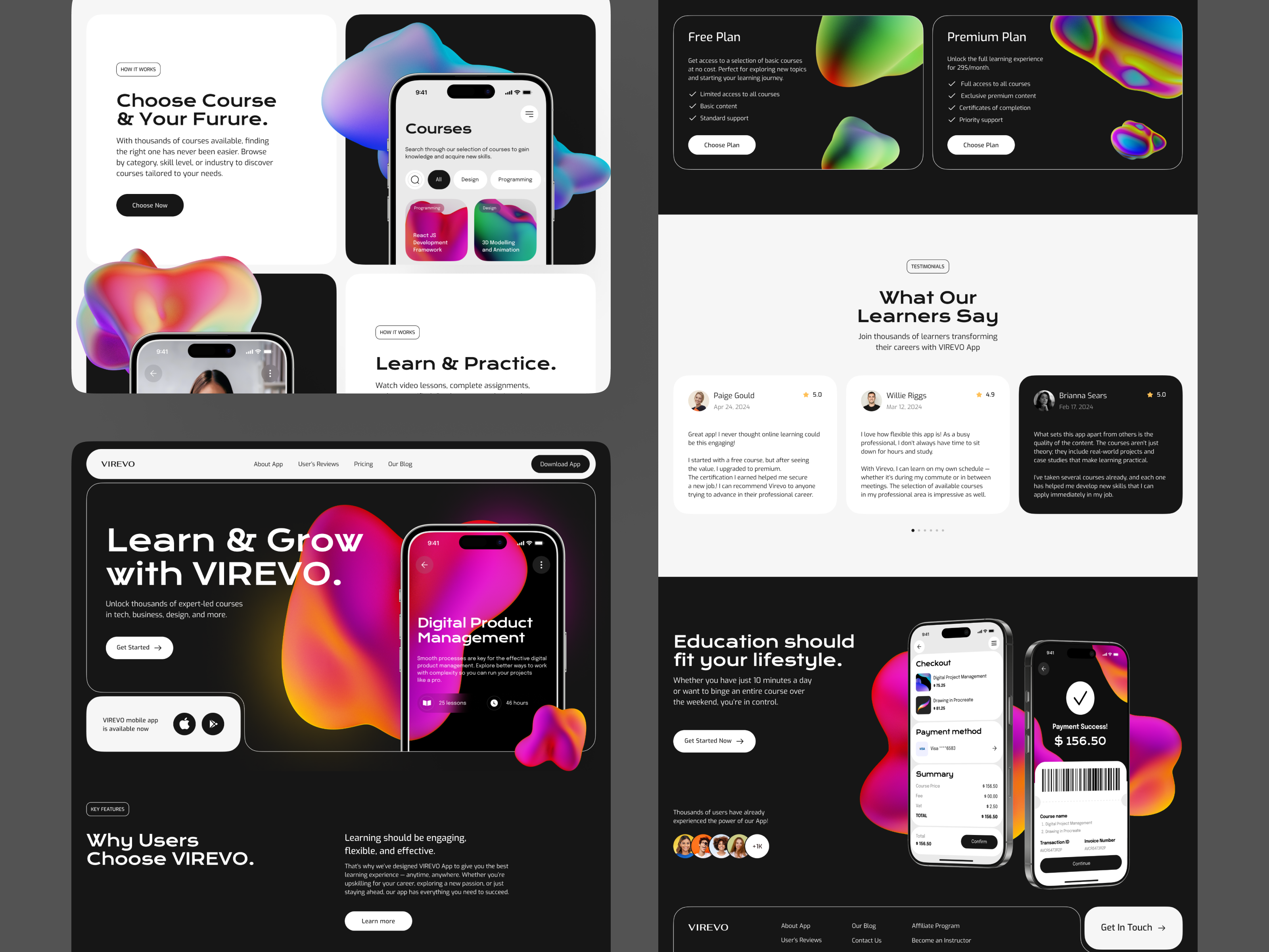 E-Learning Landing Page Web UI Design by Ronas IT | UI/UX Team on Dribbble
