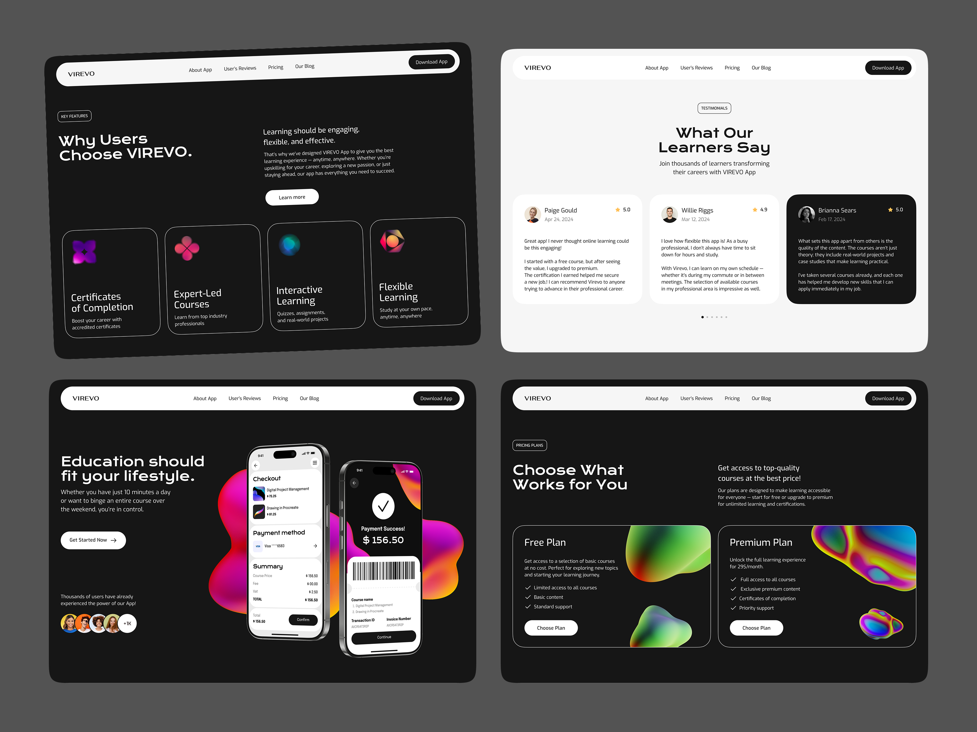E-Learning Landing Page Web UI Design by Ronas IT | UI/UX Team on Dribbble