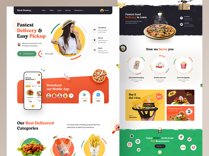 Food Website designs, themes, templates and downloadable graphic ...