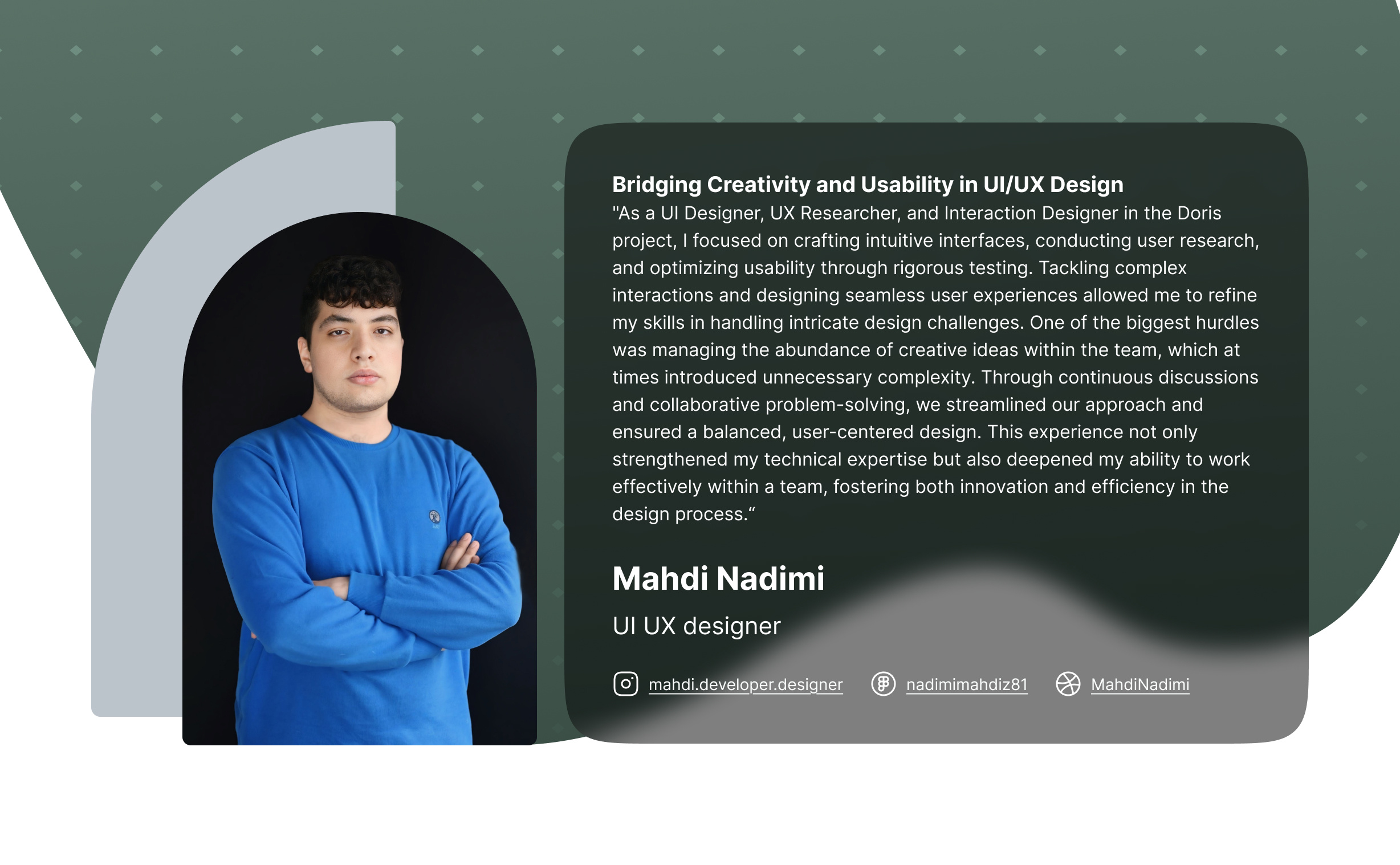 Doris Project by Seyyed Sina Ahrar on Dribbble