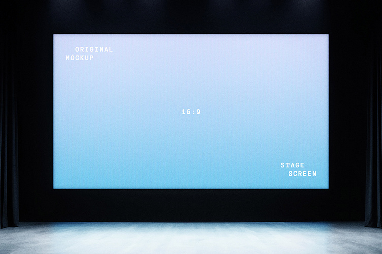 16:9 Stage Screen Mockup by Pixelbuddha on Dribbble
