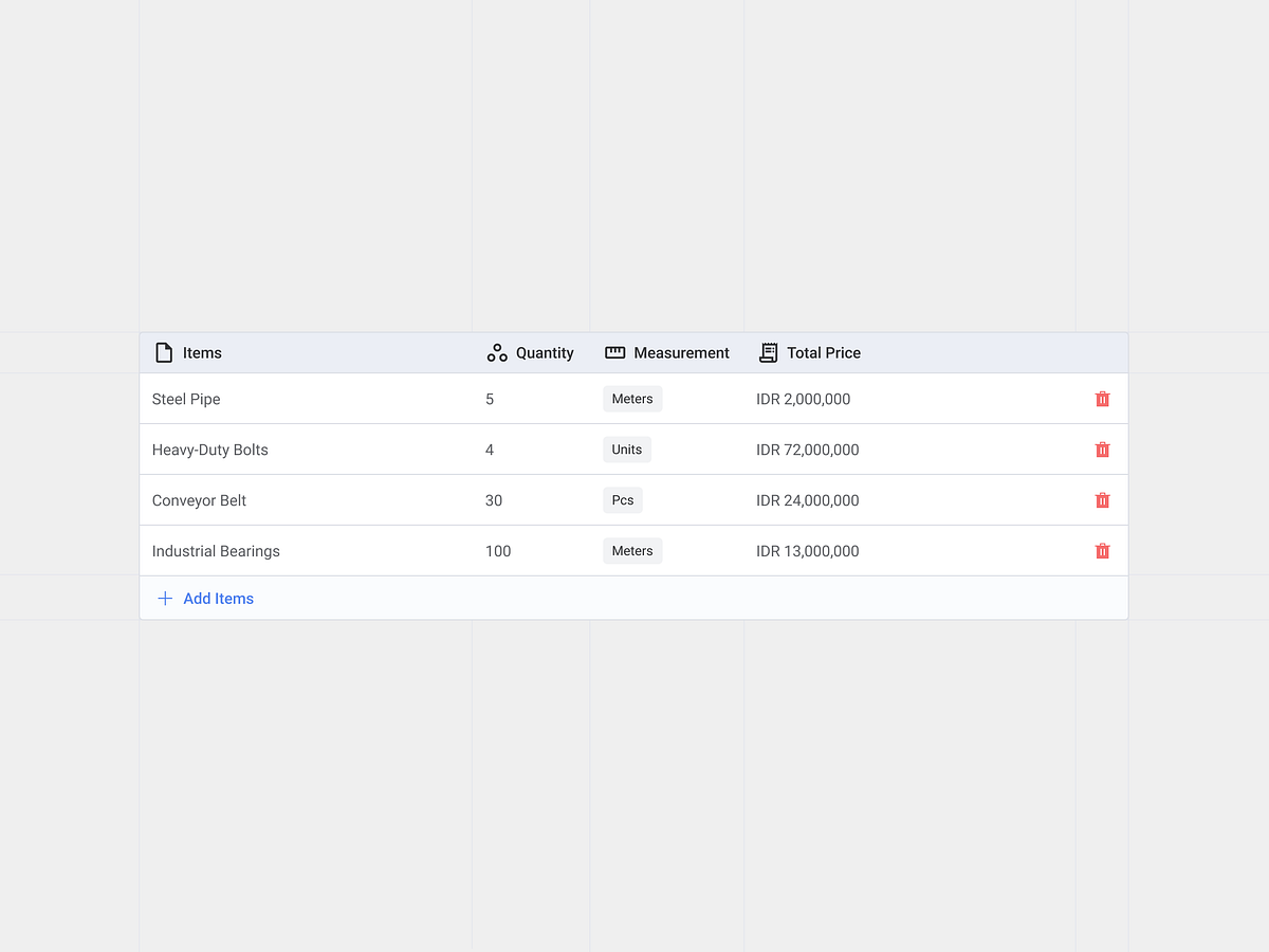 Interaction Components - Table CRUD In Line by Luqman Haries on Dribbble