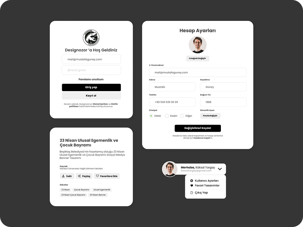 Register UI designs, themes, templates and downloadable graphic ...