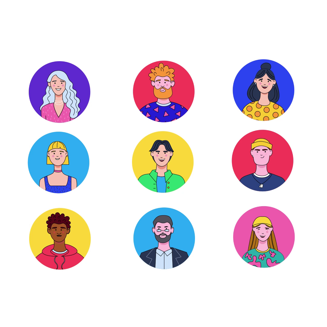 Bright Avatars Characters Set 2D Animation by DigitalCrocs on Dribbble