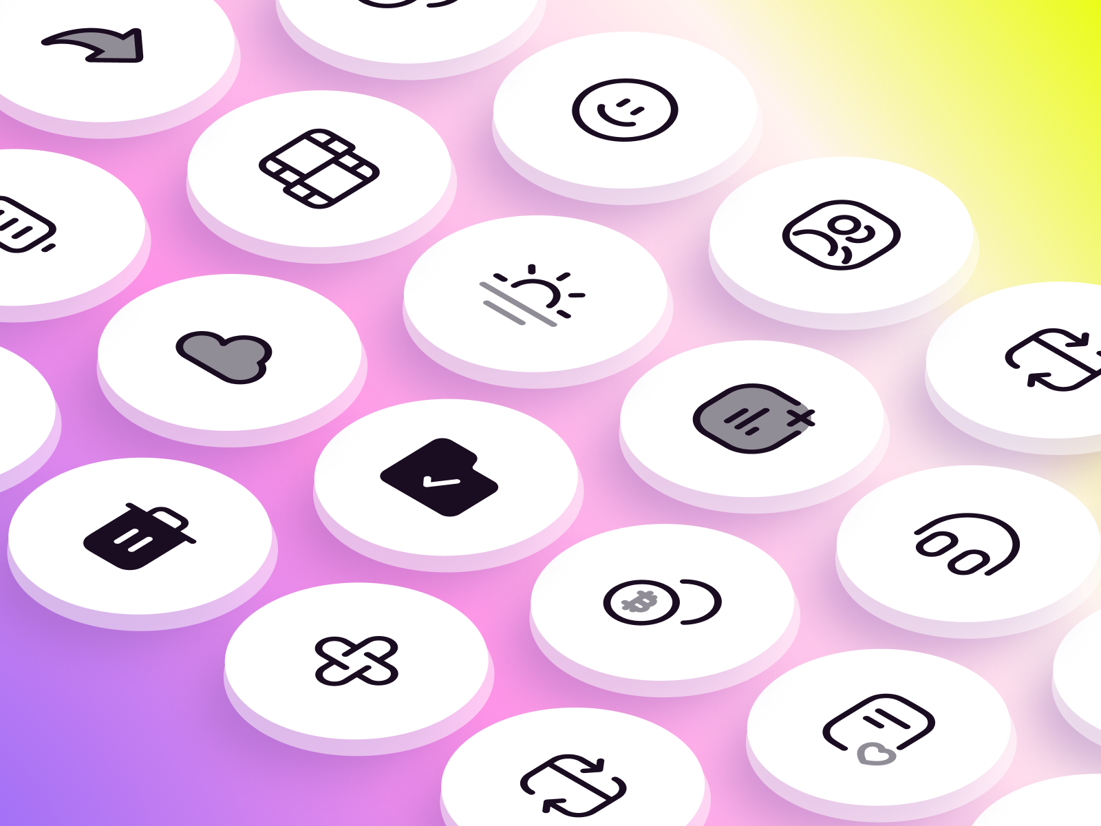 Fancy icons by Ruslan Qule on Dribbble