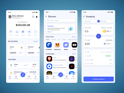 Crypto Wallet Mobile App by Agam Singh Sahni on Dribbble