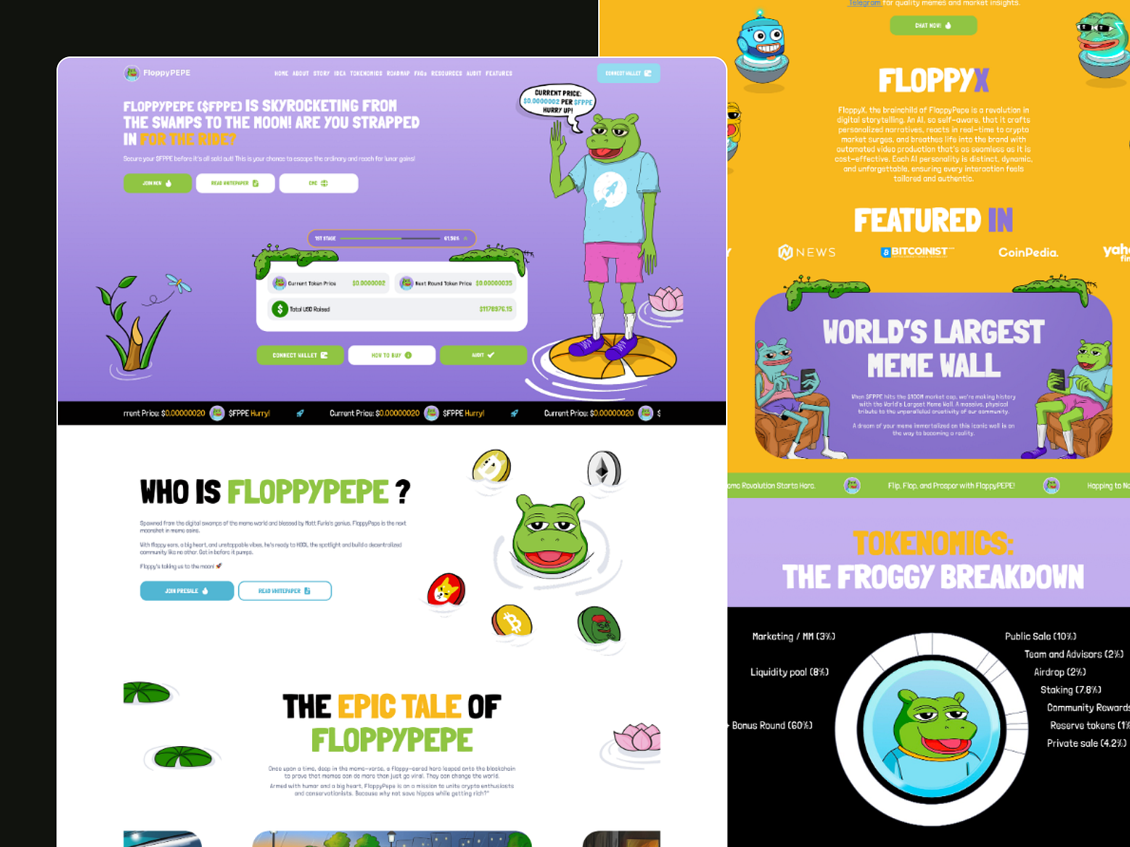 Meme Coin Landing Page by UX SAJIB on Dribbble