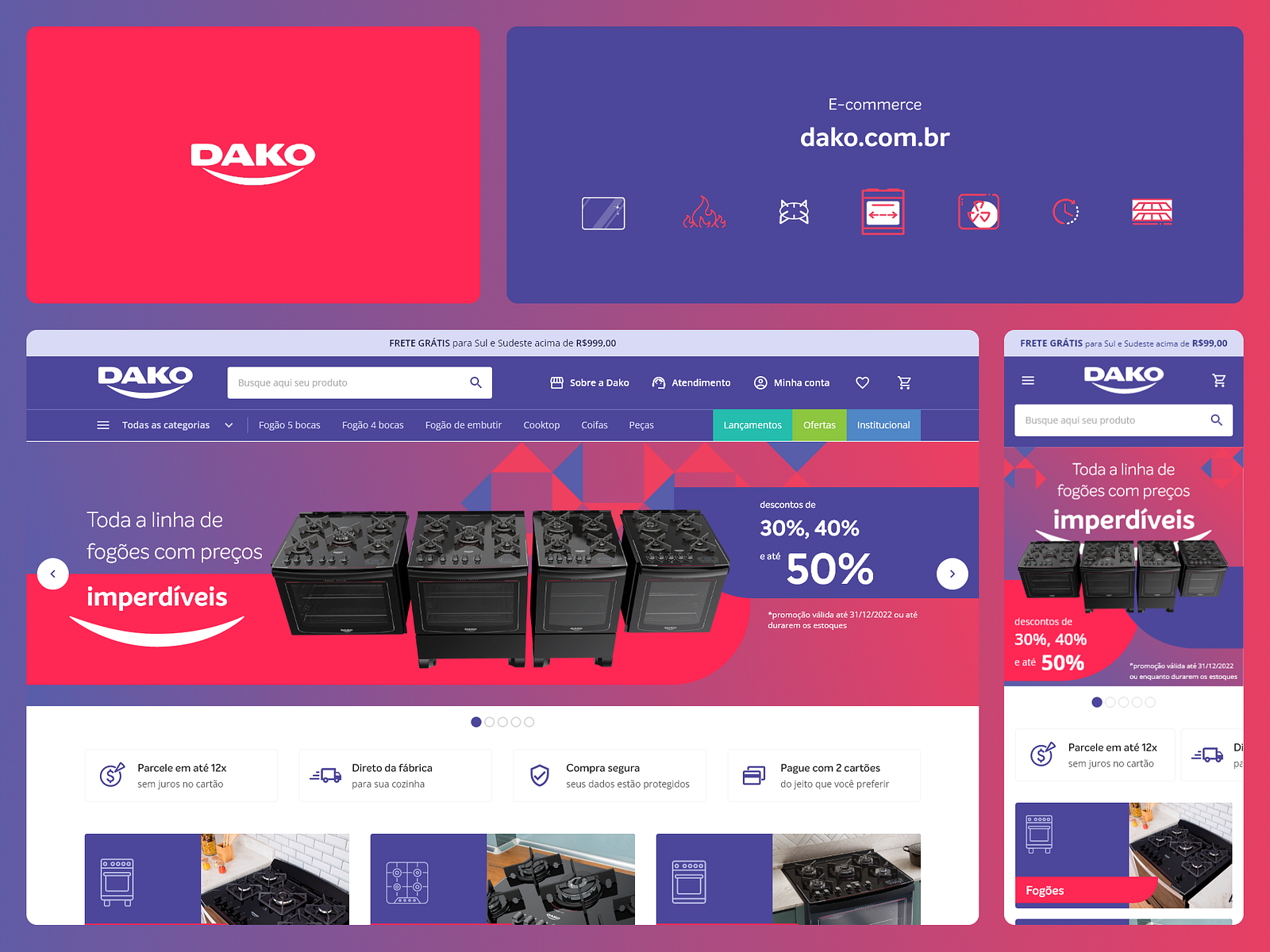Dako Eletrodomésticos - Ecommerce by Danrley Augusto Meurer on Dribbble