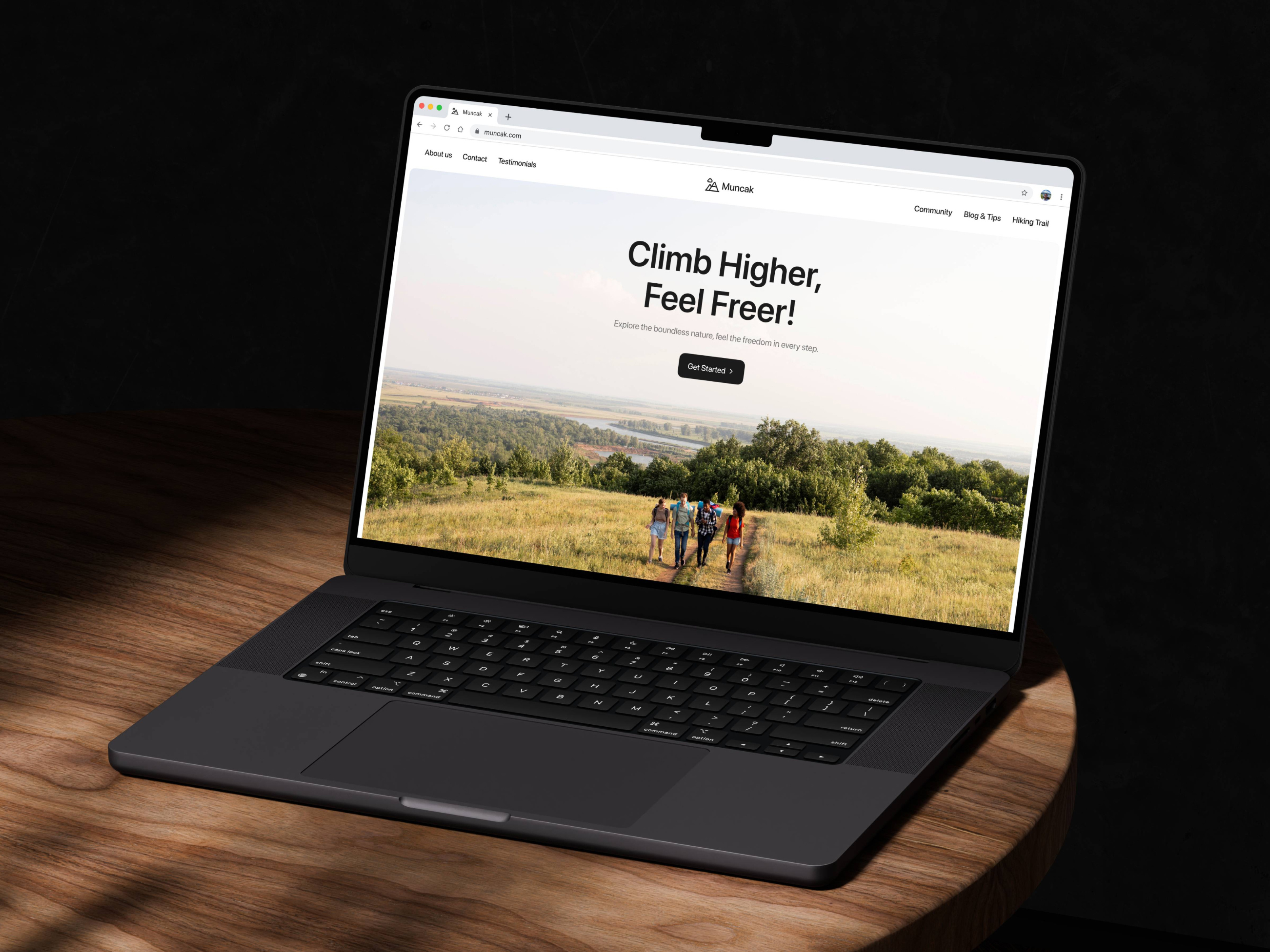 Muncak - Hiking Landing Page by Rafi for Caraka on Dribbble