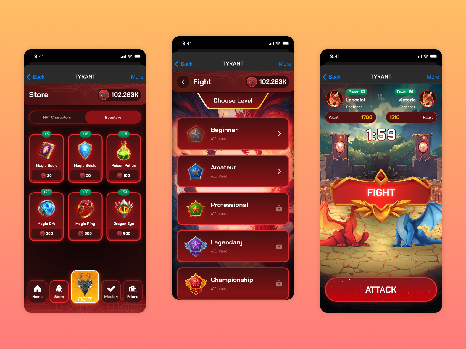 Tyrant - Dragon Fight Game by Tran Thanh Lam on Dribbble