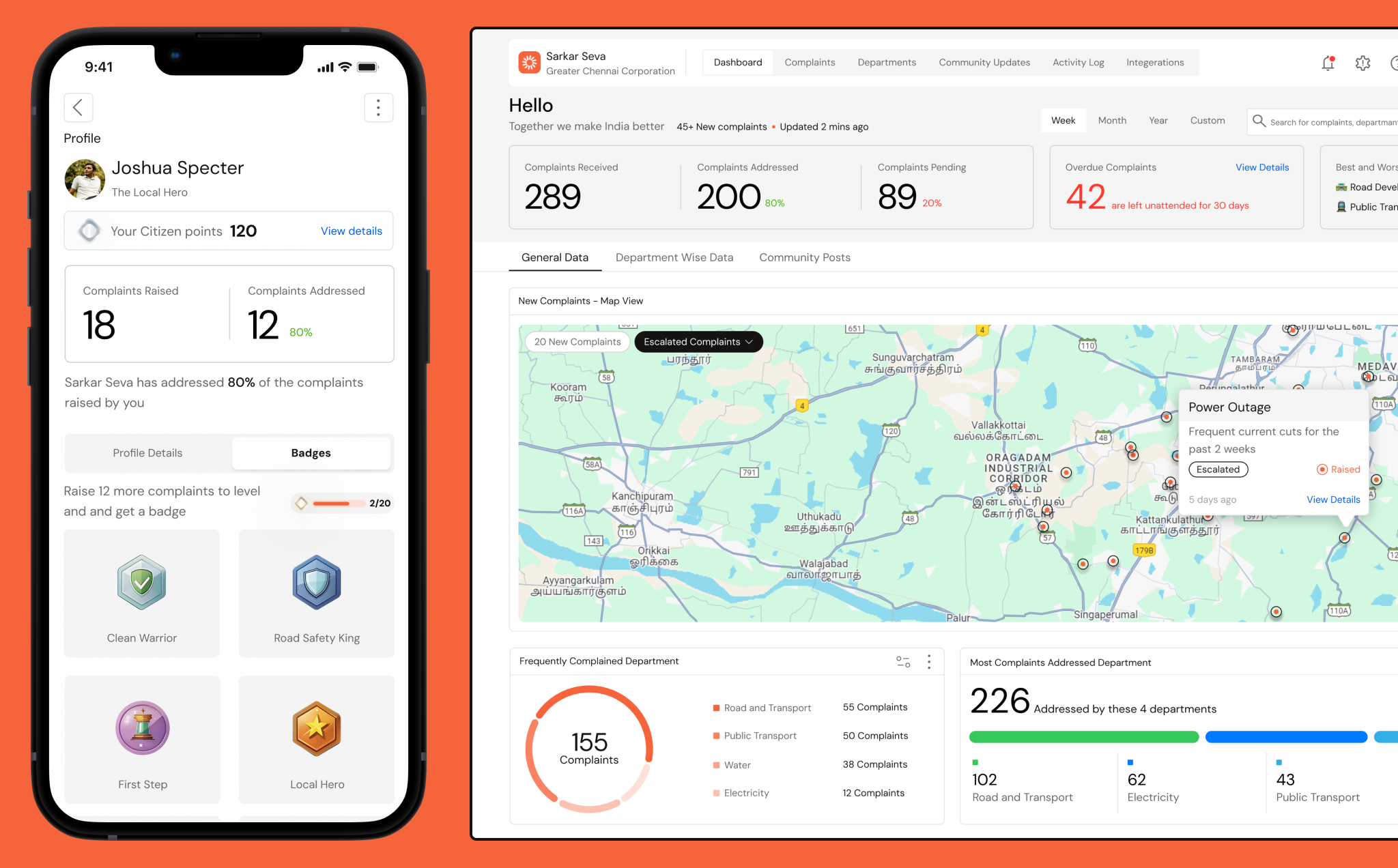 Complaint Raising & Tracking Platform by Akash Joshua on Dribbble