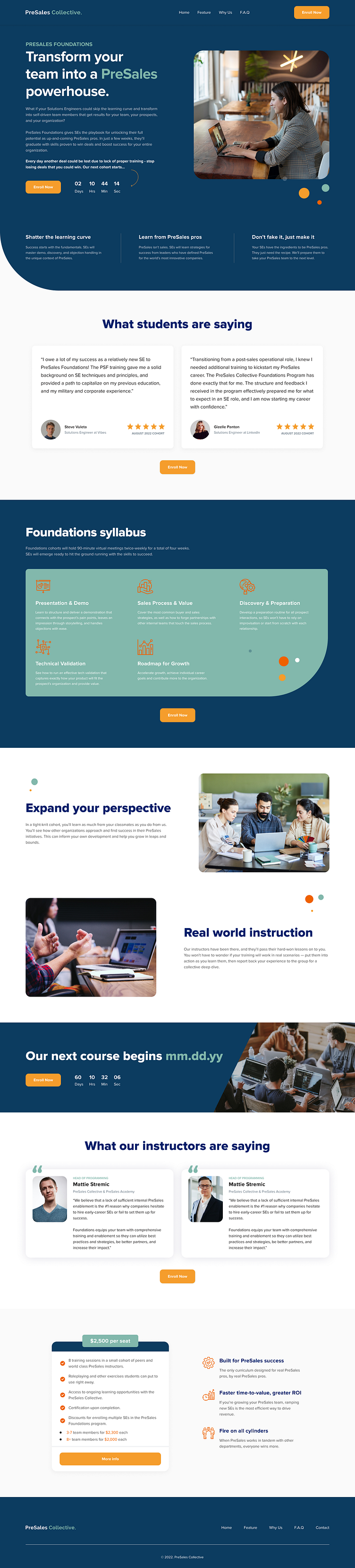 Presales-Collective UI UX Design by Yazeed Alsarari on Dribbble