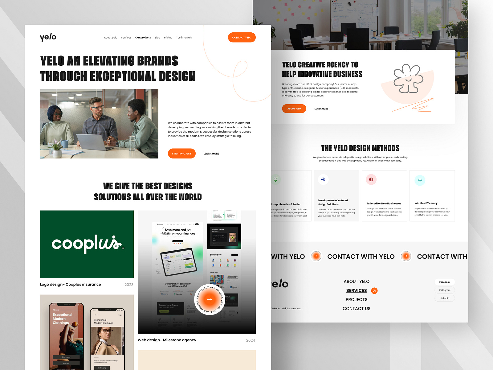 Digital Agency - Web Design - Landingpage by Jabel - UI UX & Web Designer on Dribbble