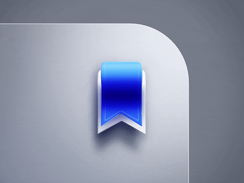 Bookmark by Matthew Jedrzejewski on Dribbble