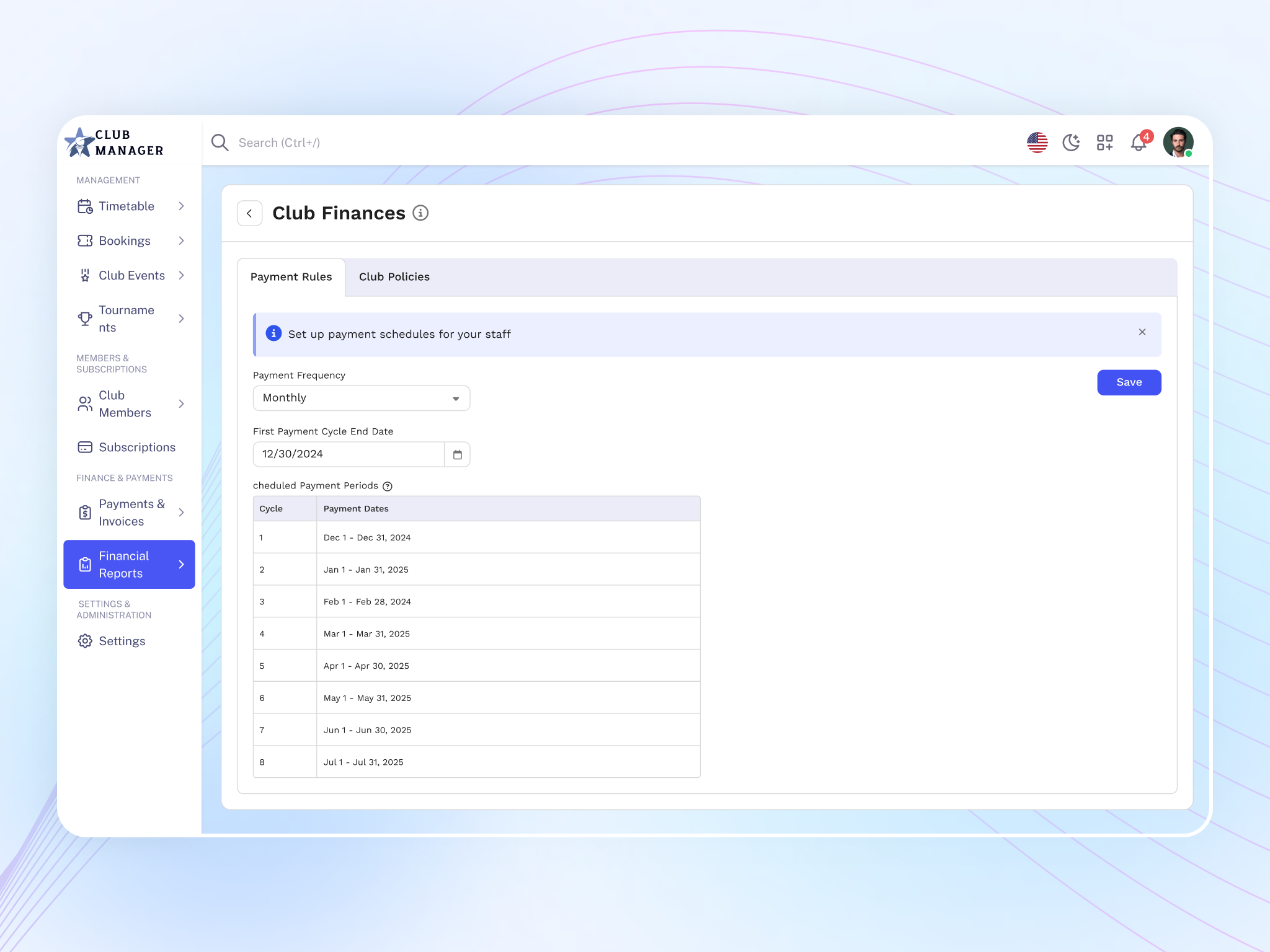 Browse thousands of Sports Club Dashboard images for design inspiration ...
