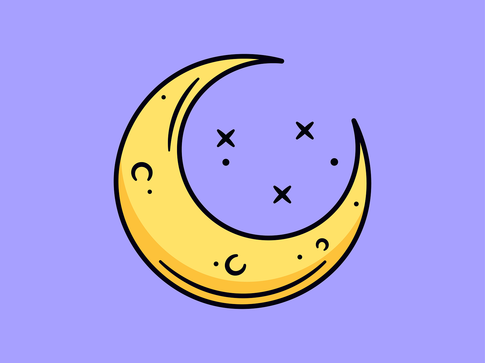 moon by KeeenArts on Dribbble