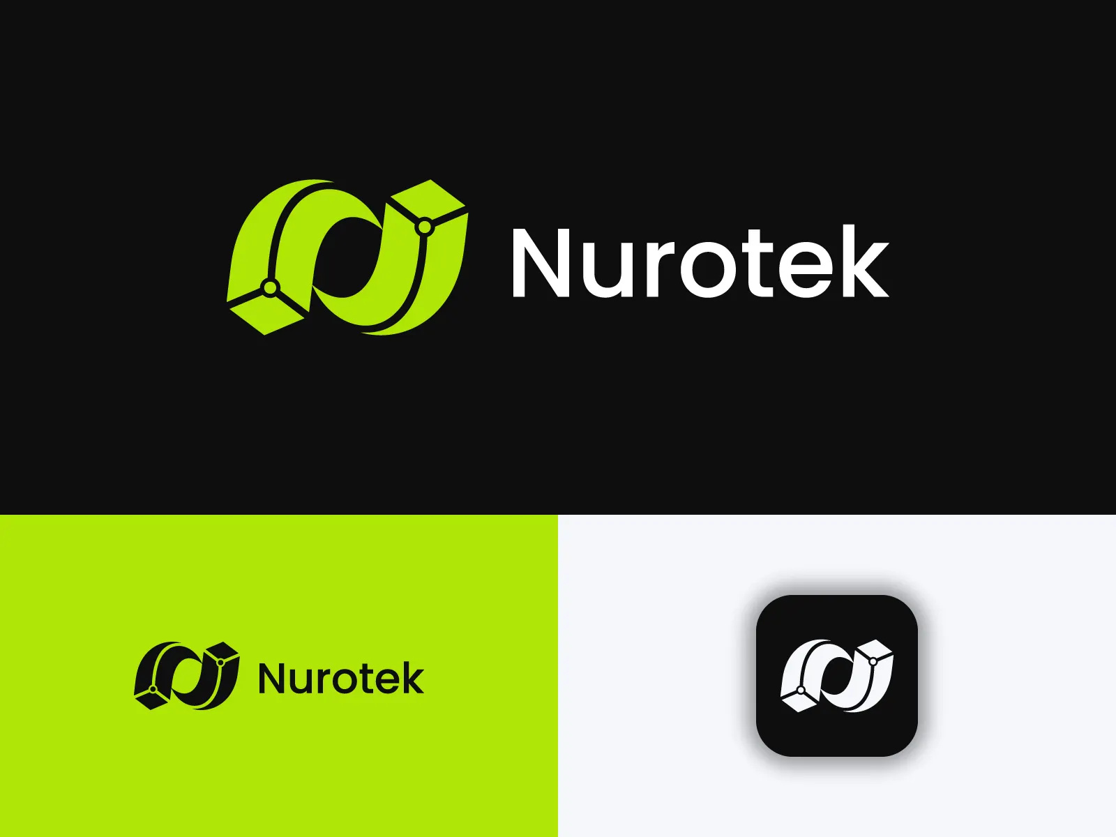 Nurotek logo design by Nathan Geri on Dribbble