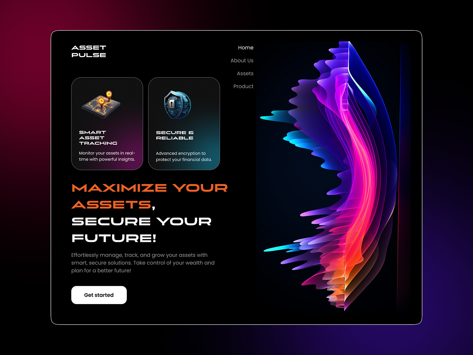 Assetpulse - Landing Page by Teqnoman Web Solutions on Dribbble