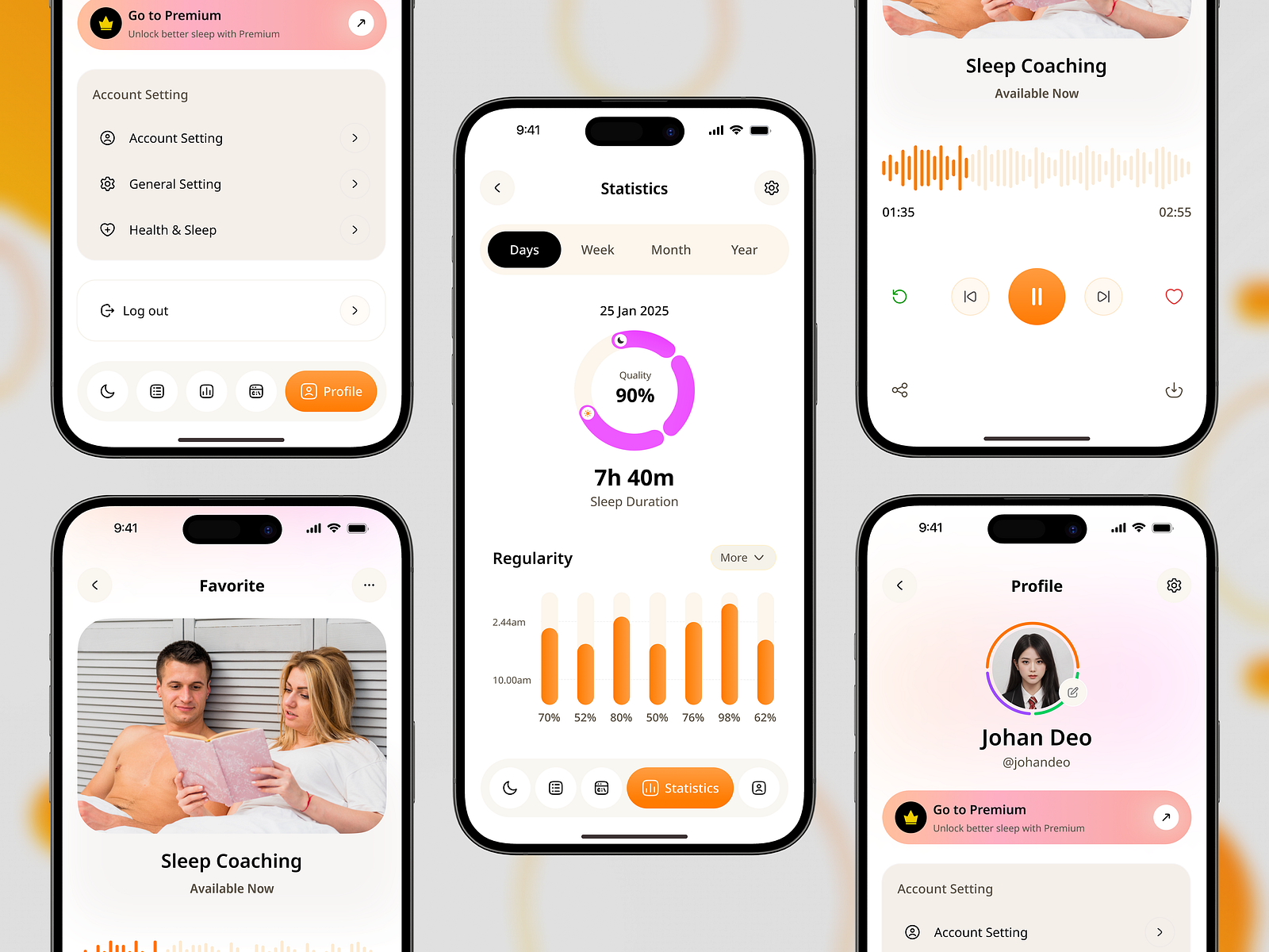 Sleep Mobile App by UI Mostofa Ibrahim ⭐️ on Dribbble